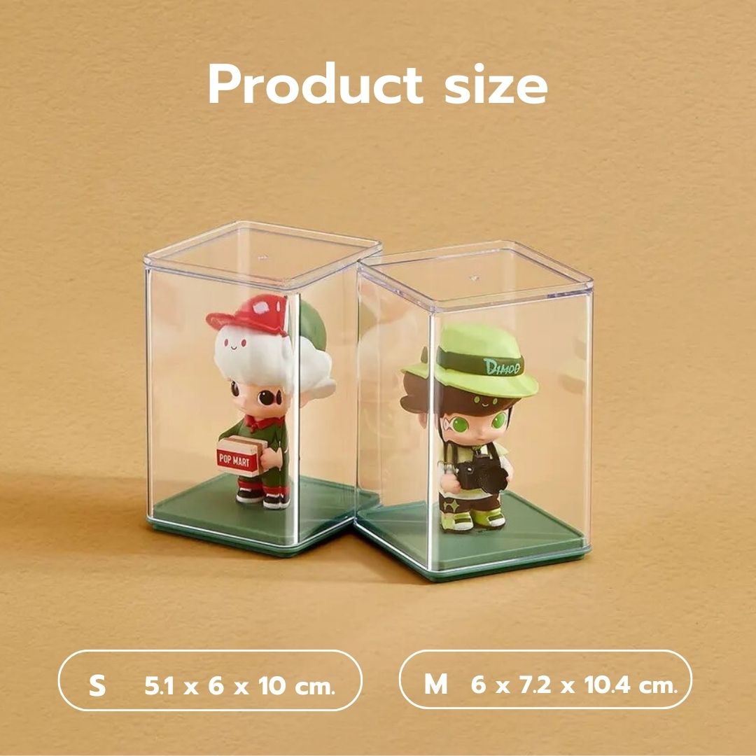 Figure Doll Display Box Small Model Storage Organizer Box Transparent ...