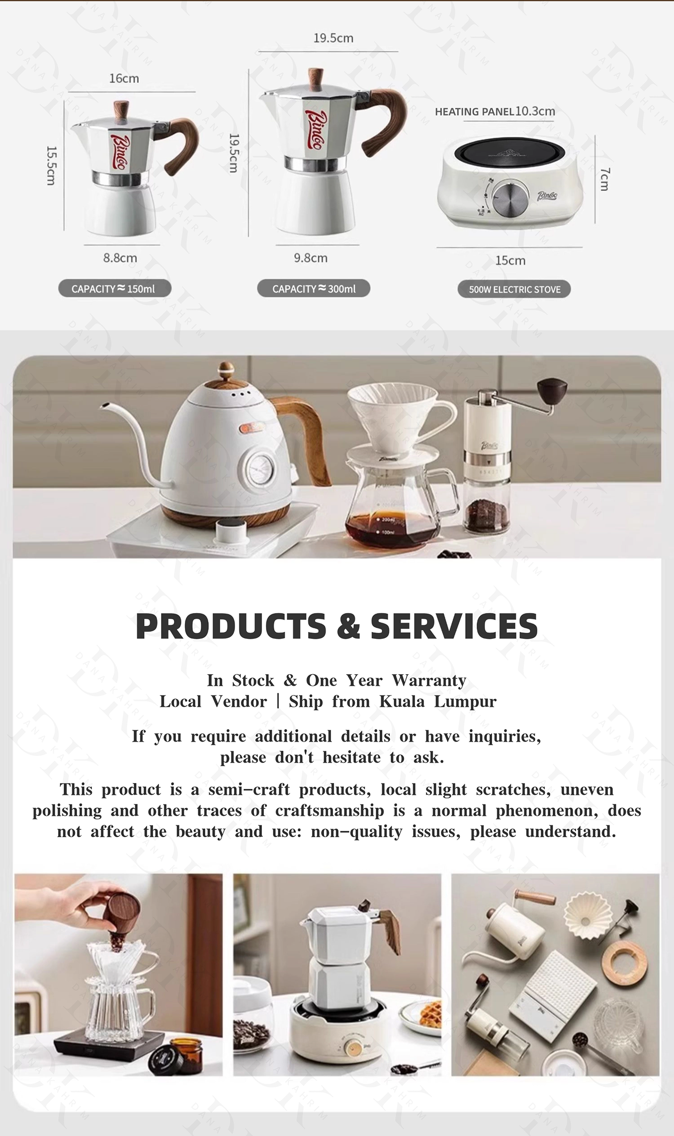 Bincoo Espresso Brewing Coffee Pot Apparatus Coffee Maker Espresso ...