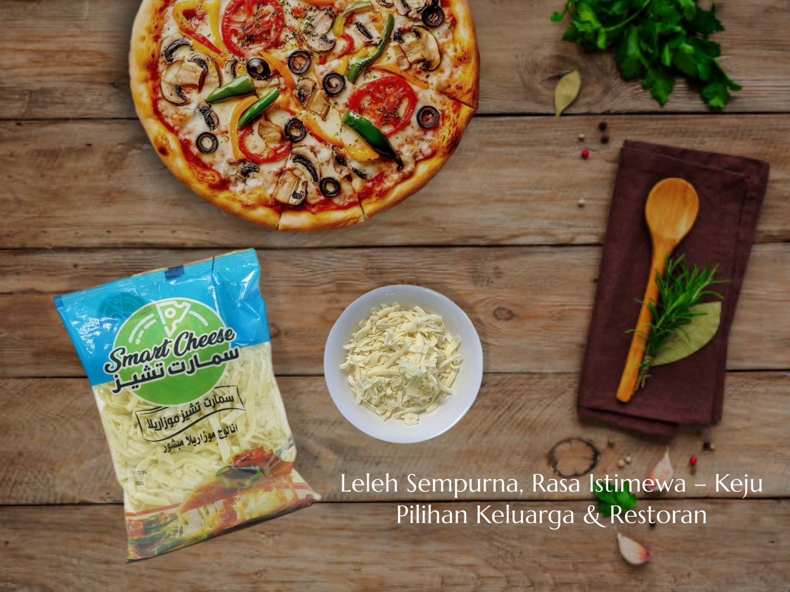 SMART Shredded Mozzarella Cheese | Keju Mozzarella Tarik Halal Mesir ...
