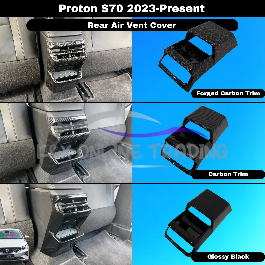 Proton S70(SS11) 2023-2025 Forged Carbon Trim&Glossy Black Rear Air ...