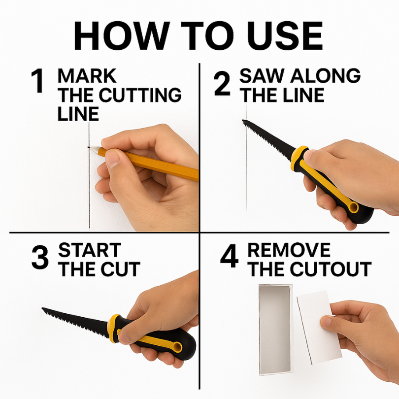 MARKSMAN Wall Board Saw Auger / Gergaji Siling Kapur for Cutting ...