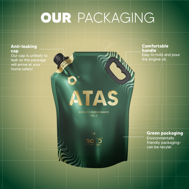 BOLD ATAS 𝕏 SIRIM [ OSP + PAO ] 5w40 4L Fully Synthetic SP Car Engine ...