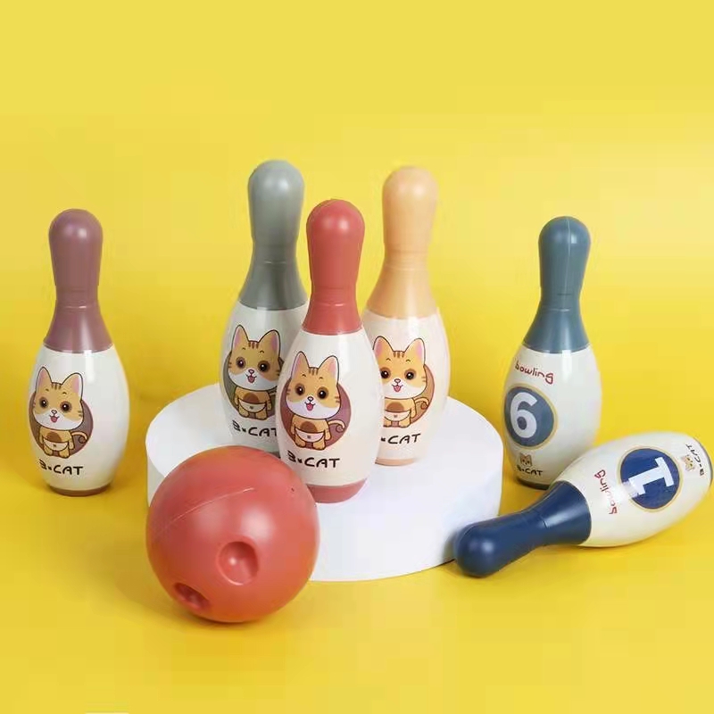 Bowling Toy Play Set For Kid Bowling Sports Toys Games Pretend Play ...