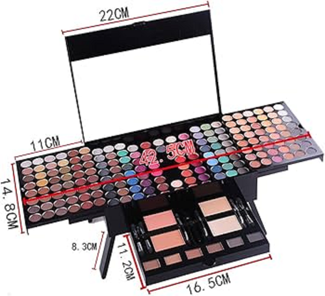 💯% Original, MISS ROSE Professional 180 colours makeup kit box ...