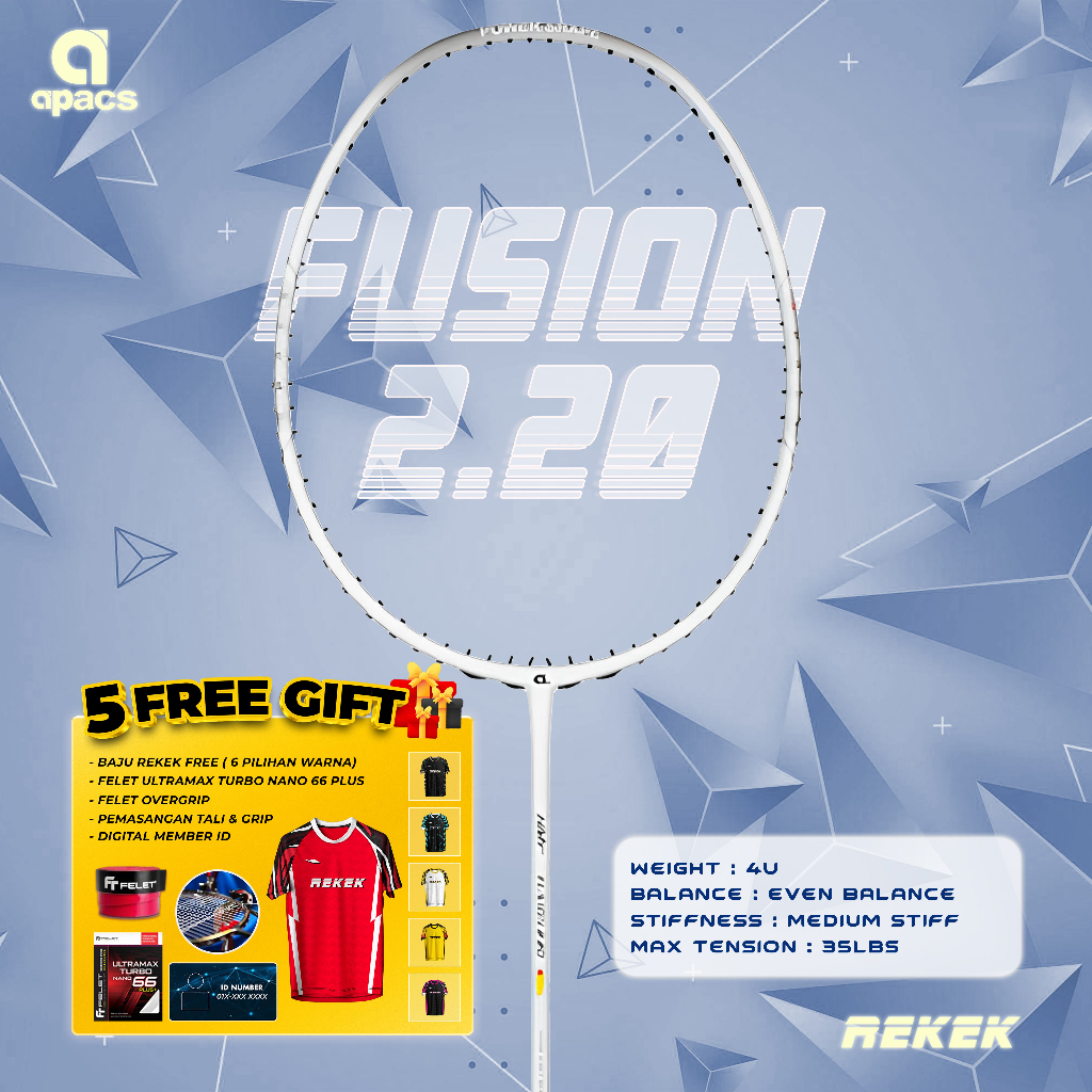 APACS Fusion 2.20 Badminton Racket Model Ini 10 Tahun Dalam Pasaran ...