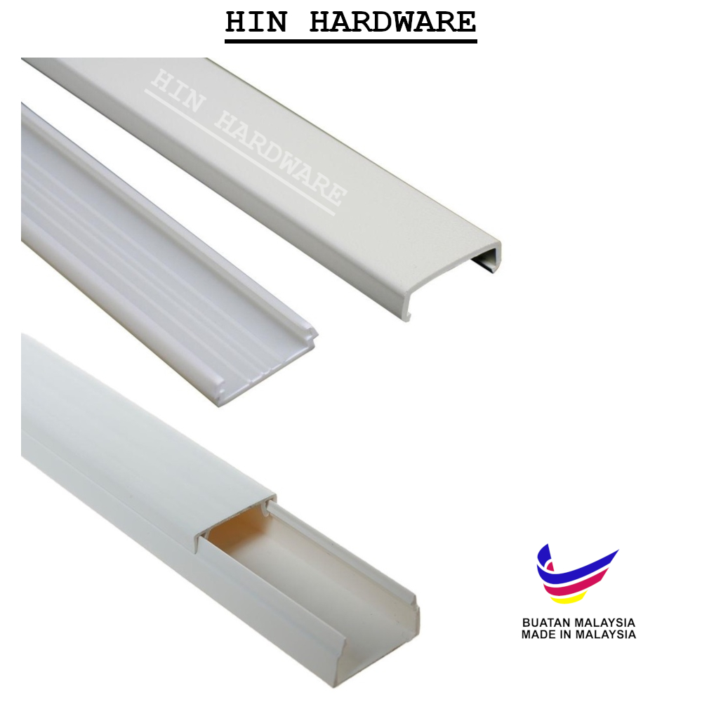 HIN 6FT PVC Wiring Casing Electrical Casing Trunking Wire Casing ...