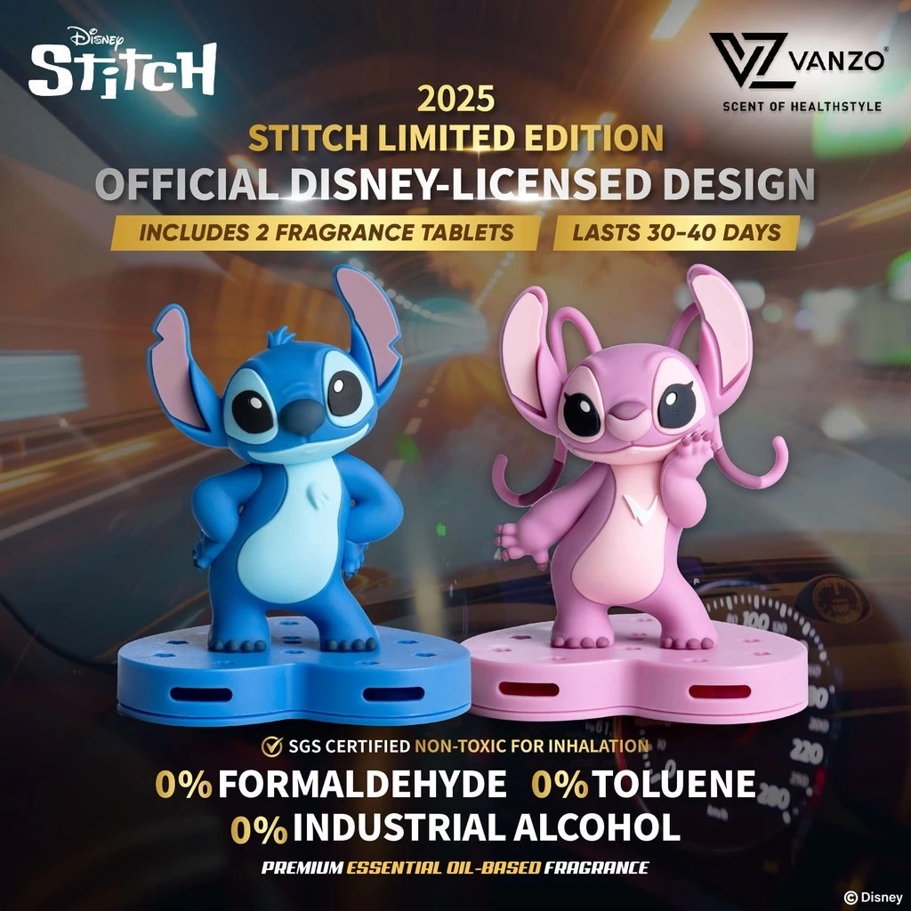 🔥Offer Now特价🔥VANZO Stitch Smart Car Diffuser Car Home Toilet Perfume ...