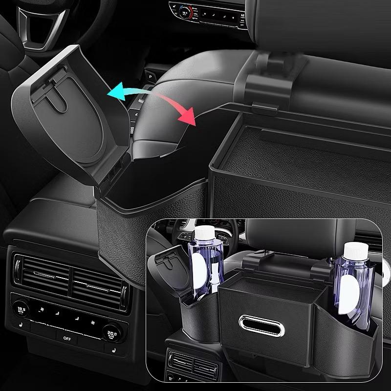 Multi-function car seat back storage box / Rear Seat Storage Cup Holder ...