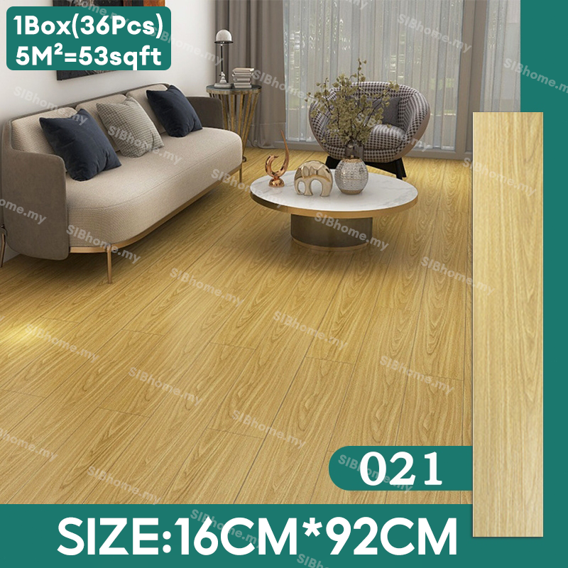 36PCS Floor Stickers 2MM Thick Vinyl Tile Flooring Waterproof Home ...