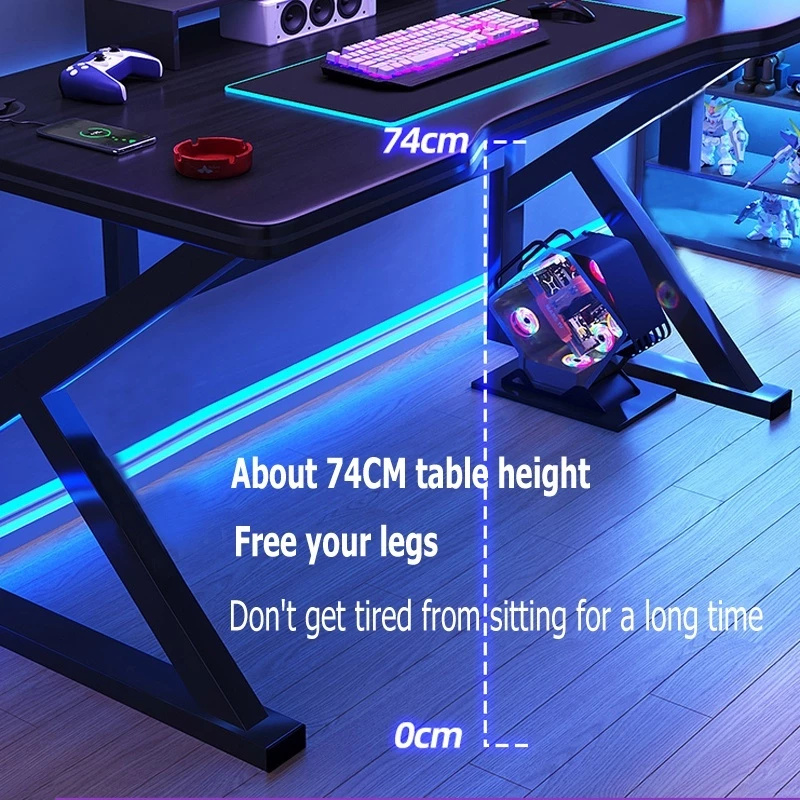 Gaming Table Anti-Scratch Table Live Steaming Computer Table Study ...