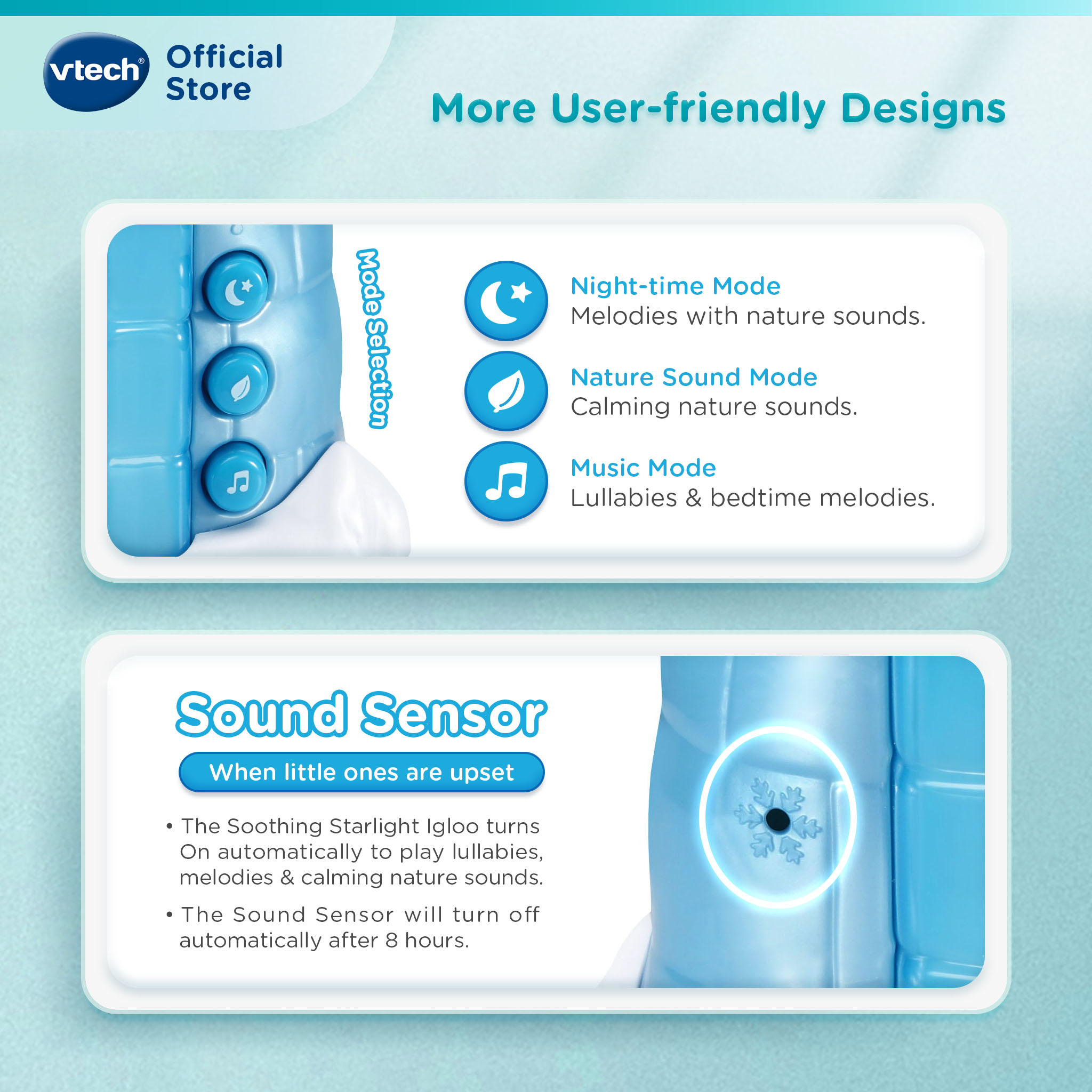 VTech Soothing Starlight Igloo New born baby soothing light projector ...