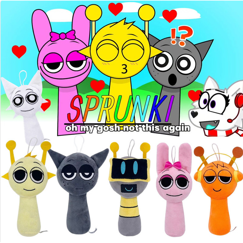 20CM Sprunki Plush Doll Toy Incredibox Game Figure Simon Pinki Stuffed ...