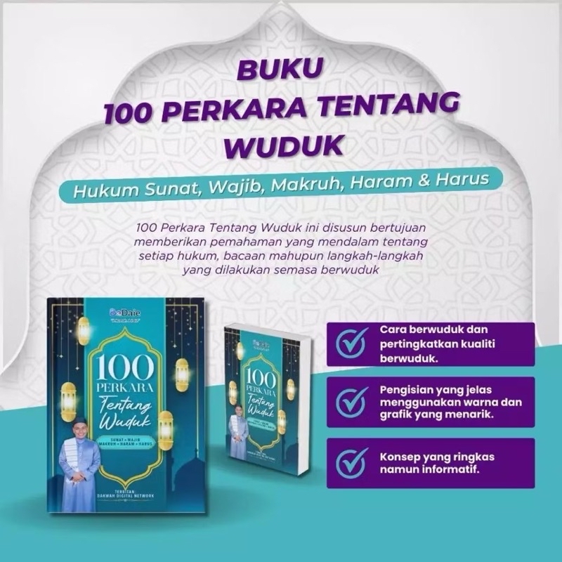 Buku 100 Perkara Tentang Wuduk (BeDaie) - Hukum Sunat, Wajib, Makruh ...