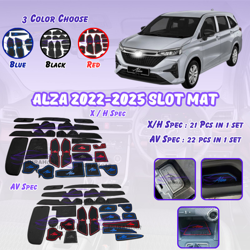 Perodua Alza 2022-2025 Interior Slot Mat Storage Tank Mat 1 set ...
