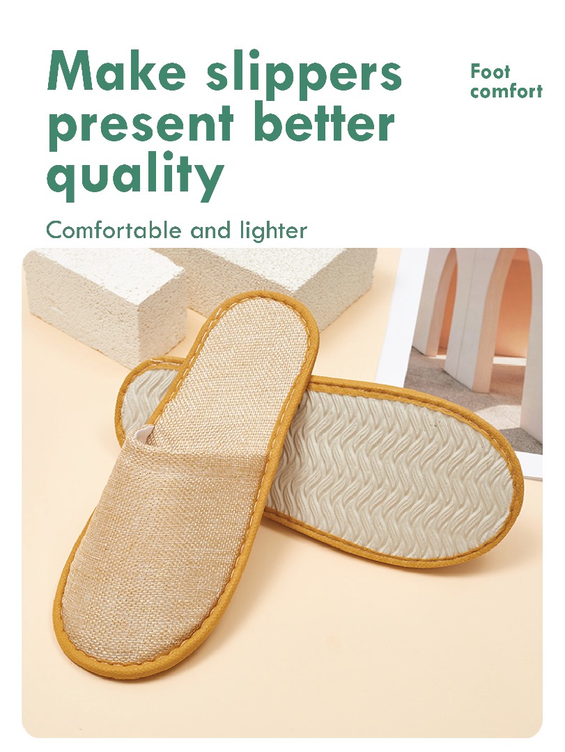 Disposable Hotel Slippers Toe Towelling Hotel Guest Travel Unisex Shoe ...