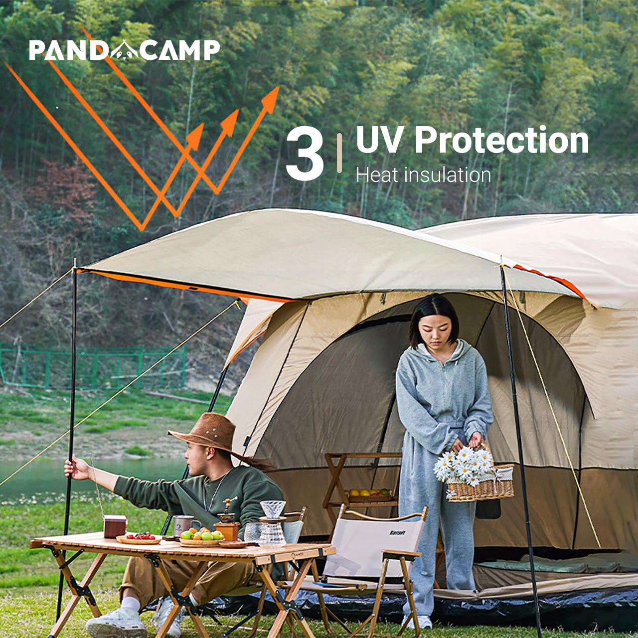 Khemah Unta Besar Camping Big Camel Tent Waterproof Family Kemah ...