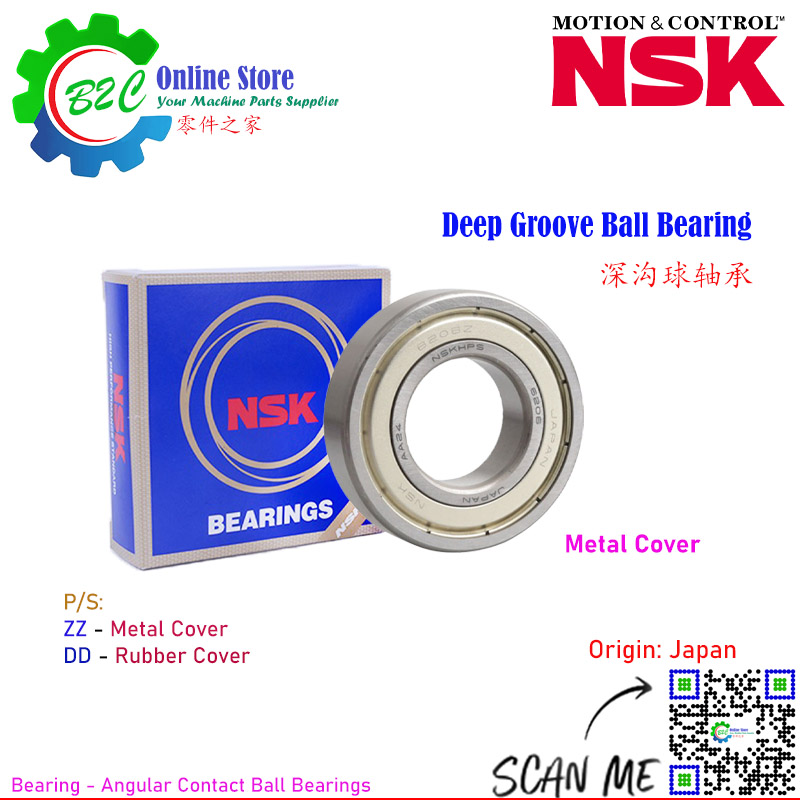 NSK 6208 6209 6210 ZZ DD Deep Groove Bearing High Precision Quality ...