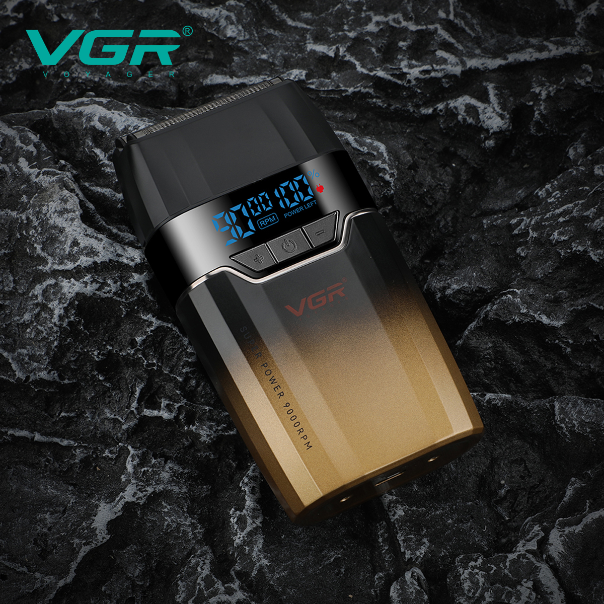 VGR V-308 Professional Hair Shaver 9000RPM Double Foil Salon Series ...