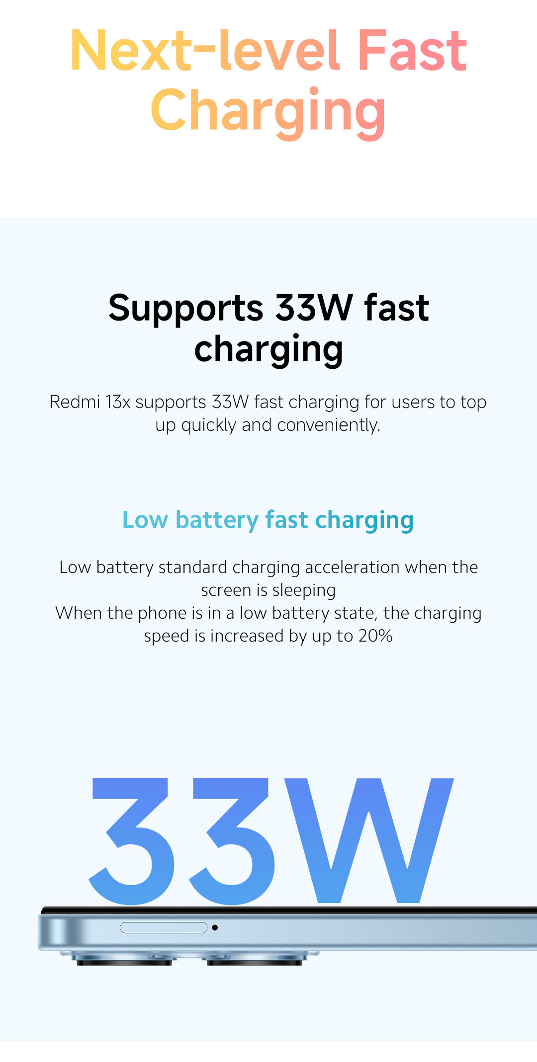 Xiaomi Redmi 13x 108MP camera/33W fast charging/5030mAh (typ) battery/6.79" FHD+ display ...