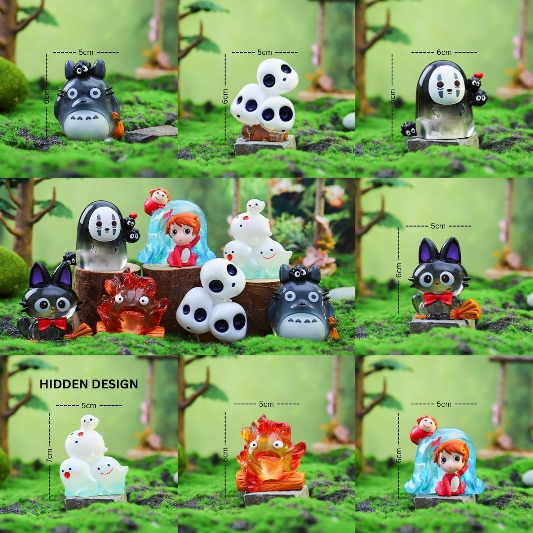 【BLIND BOX】 Studio Ghibli Totoro Calcifer Kiki's Delivery Jiji Cat ...