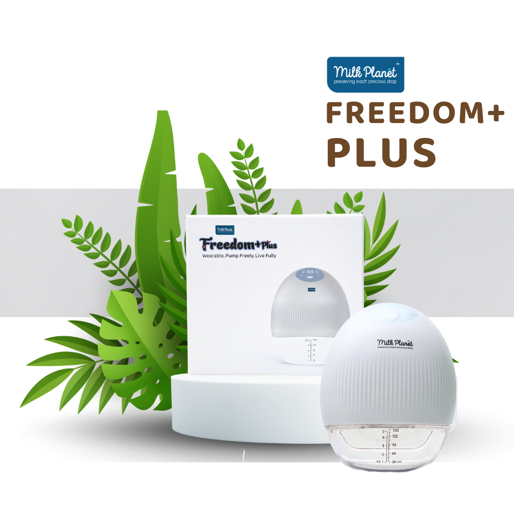 Milk Planet Breast Pump FREEDOM+ PLUS Portable Milk Collector Stimulate ...
