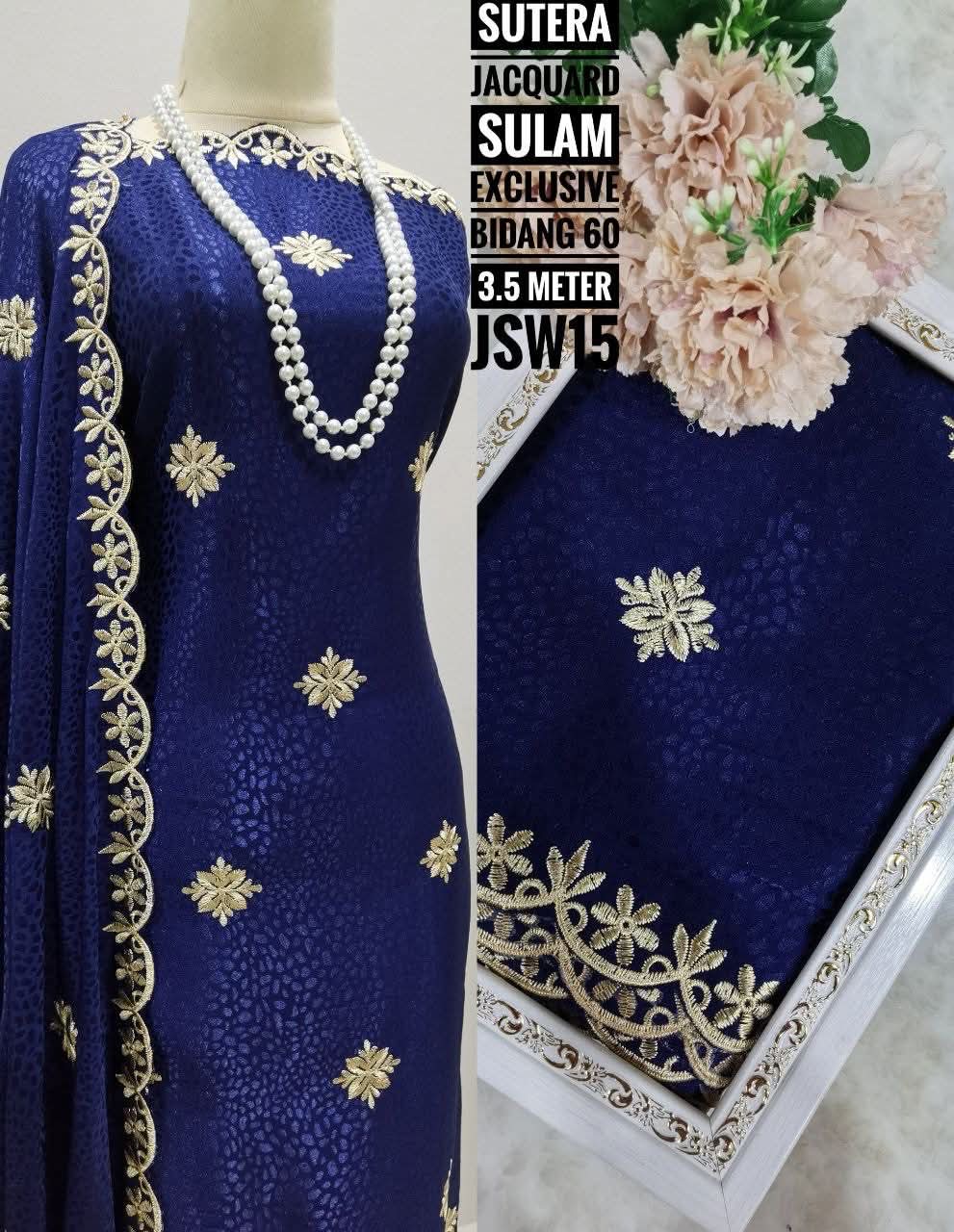 KAIN PASANG JACQUARD SULAM BIKU KAIN PASANG SILK CORAK BARU MURAH RAEDY ...