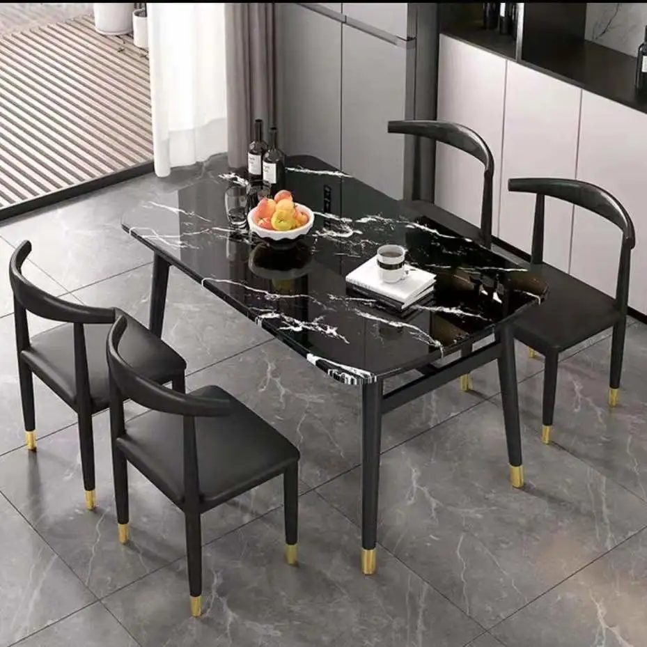 【Kovis】120x60 Simple Eames Dining Table with 4 Eames Chairs - Dining Set / Meja Makan | Shopee ...