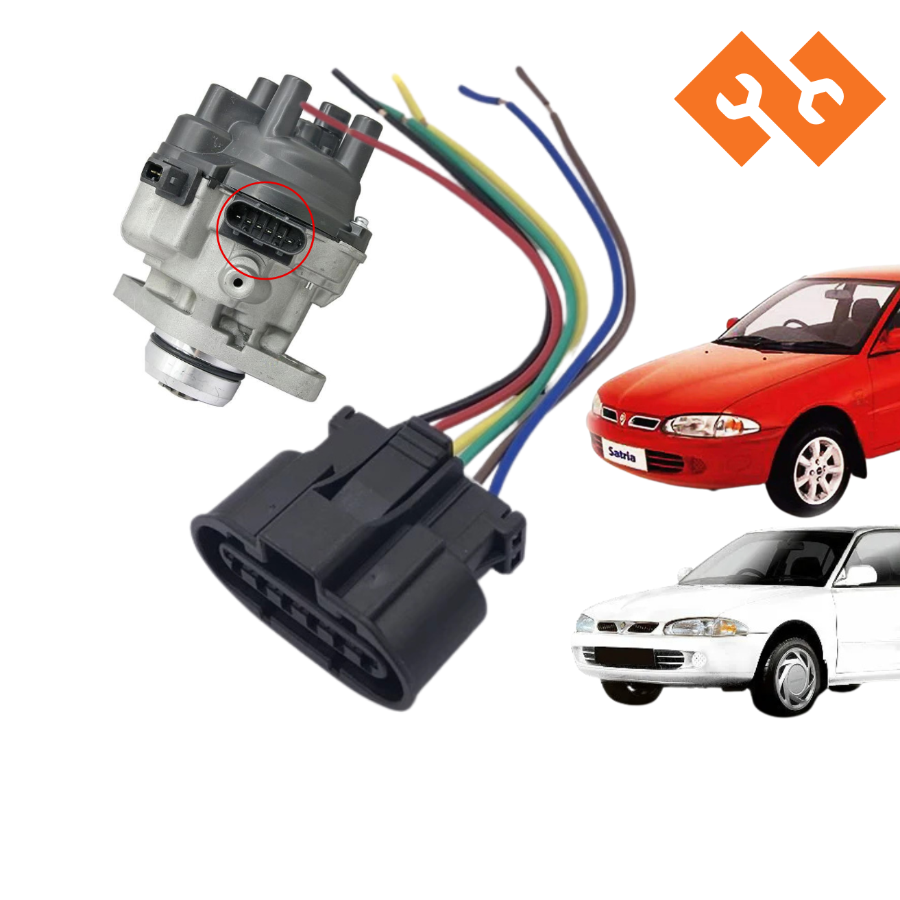 Proton Wira Satria 1.3/1.5 Socket Distributor 6 Pin Socket Connector ...