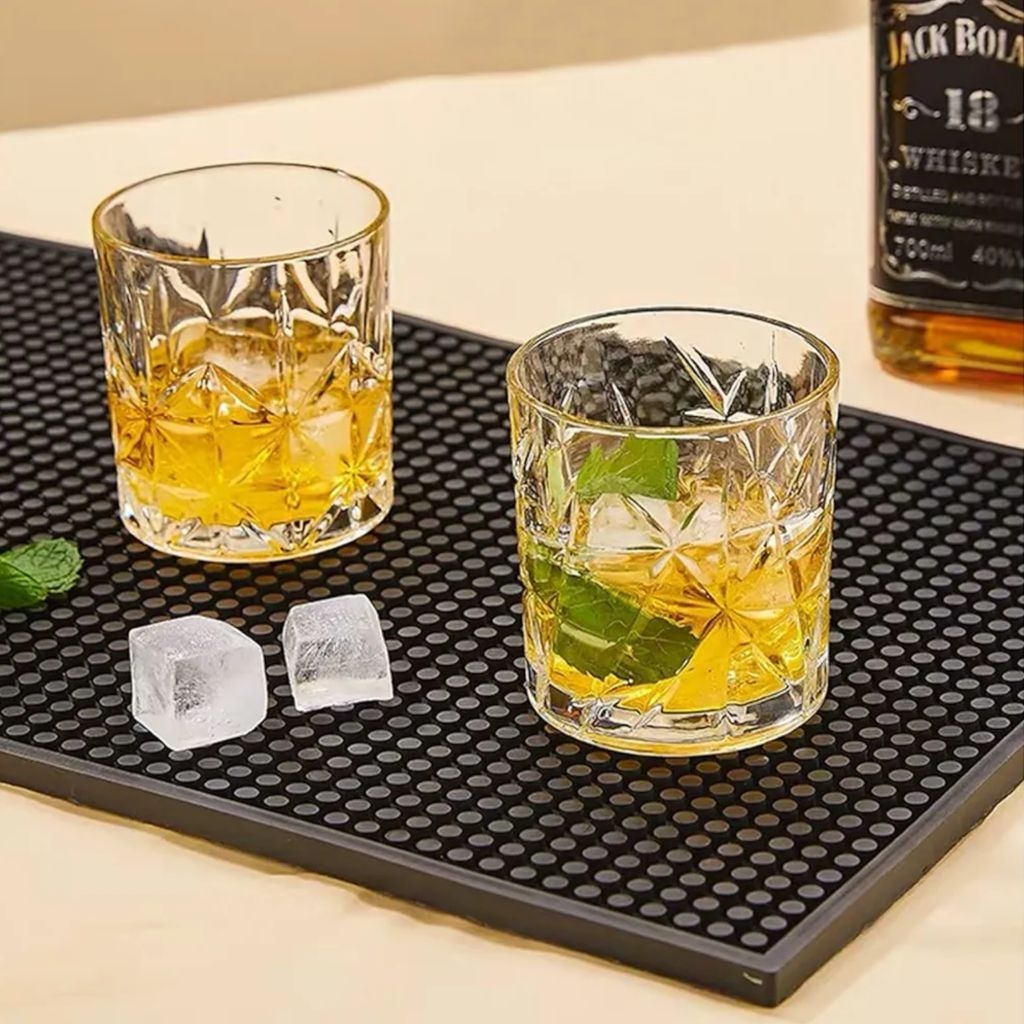 Coffee Espresso Barista Drip Mat Rubber Drip Non-slip Bar Mat Tamper ...