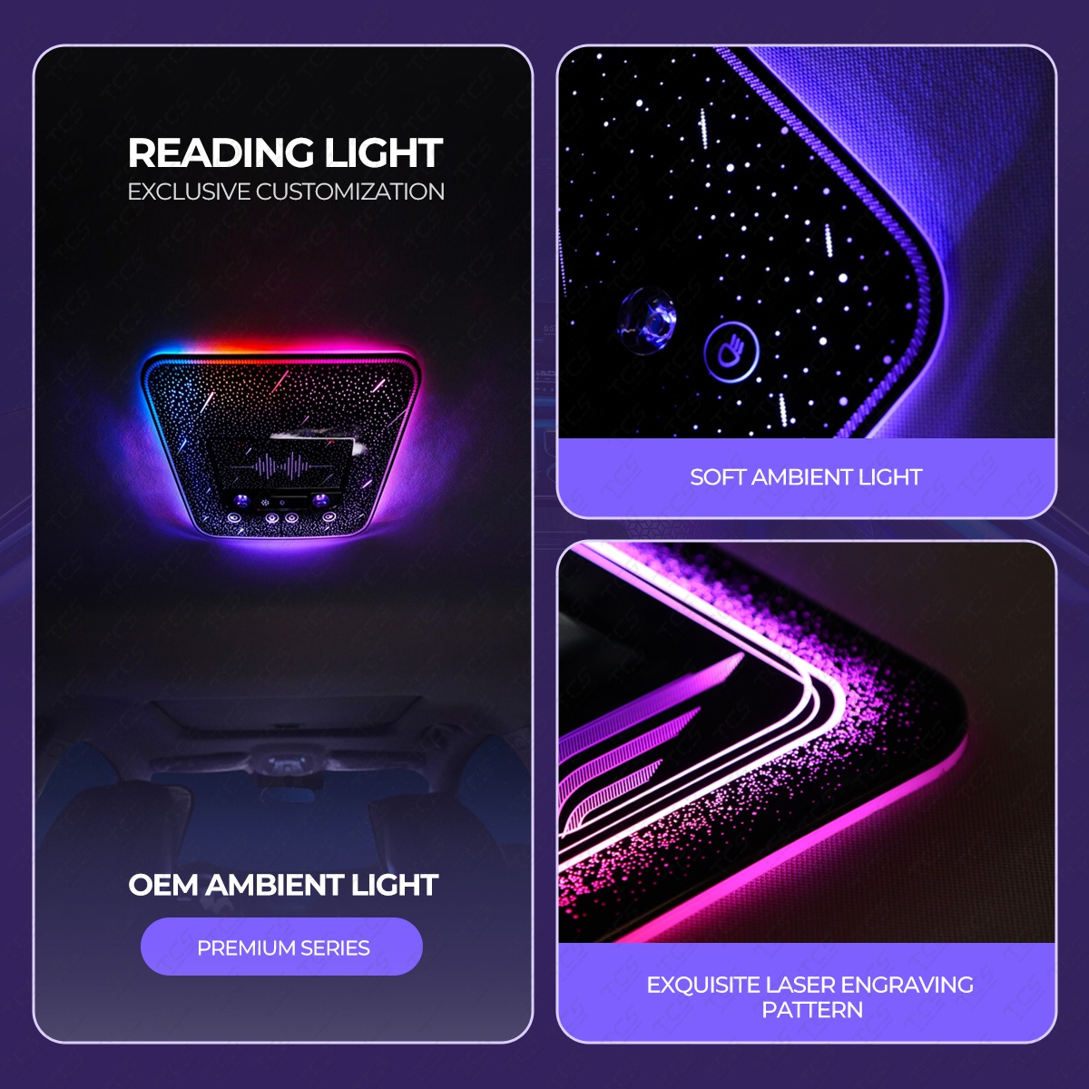 TCS CAR SMART RGB VE ROOF AMBIENT LIGHT UNIVERSAL ACCESSORIES | Shopee ...