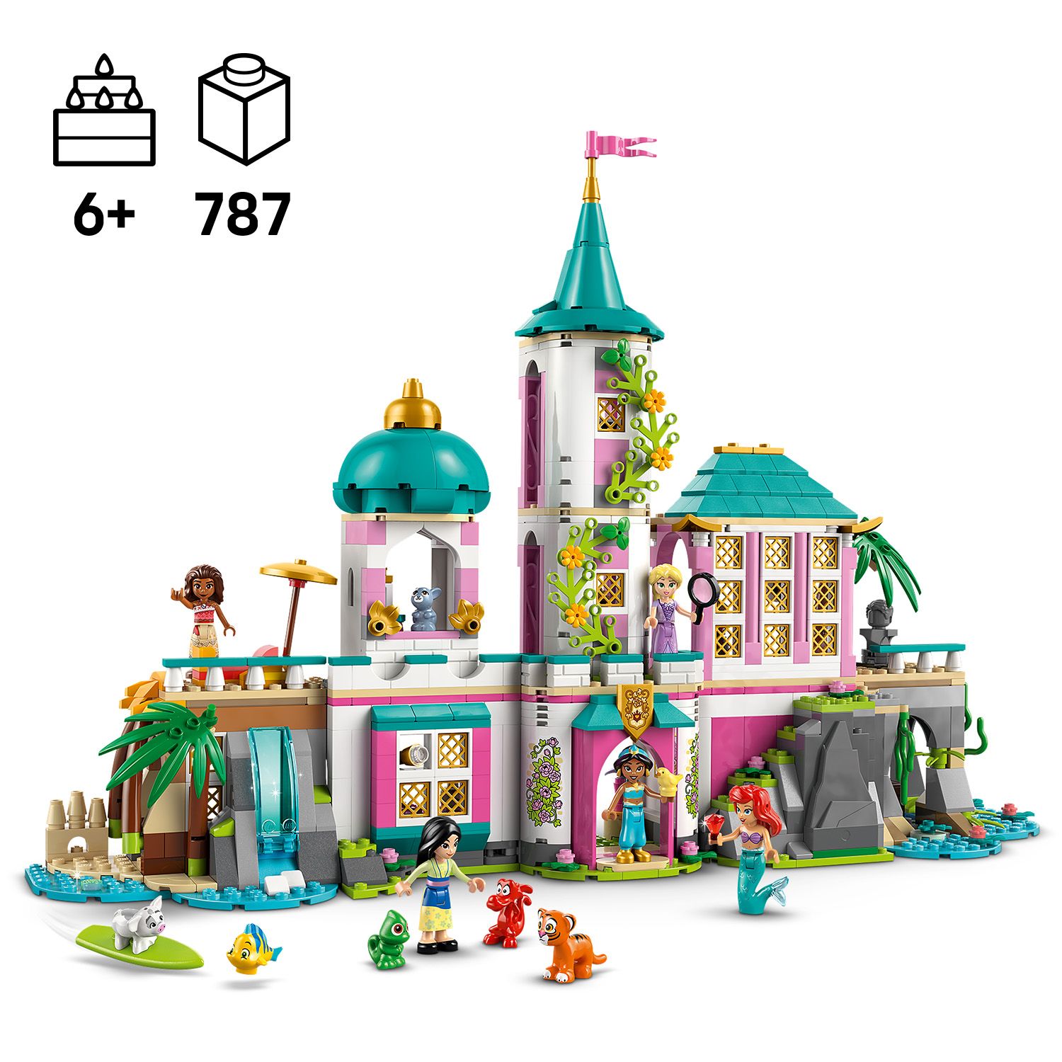 LEGO Disney Princess 43267 Princess Castle & Royal Pets (787 Pieces ...