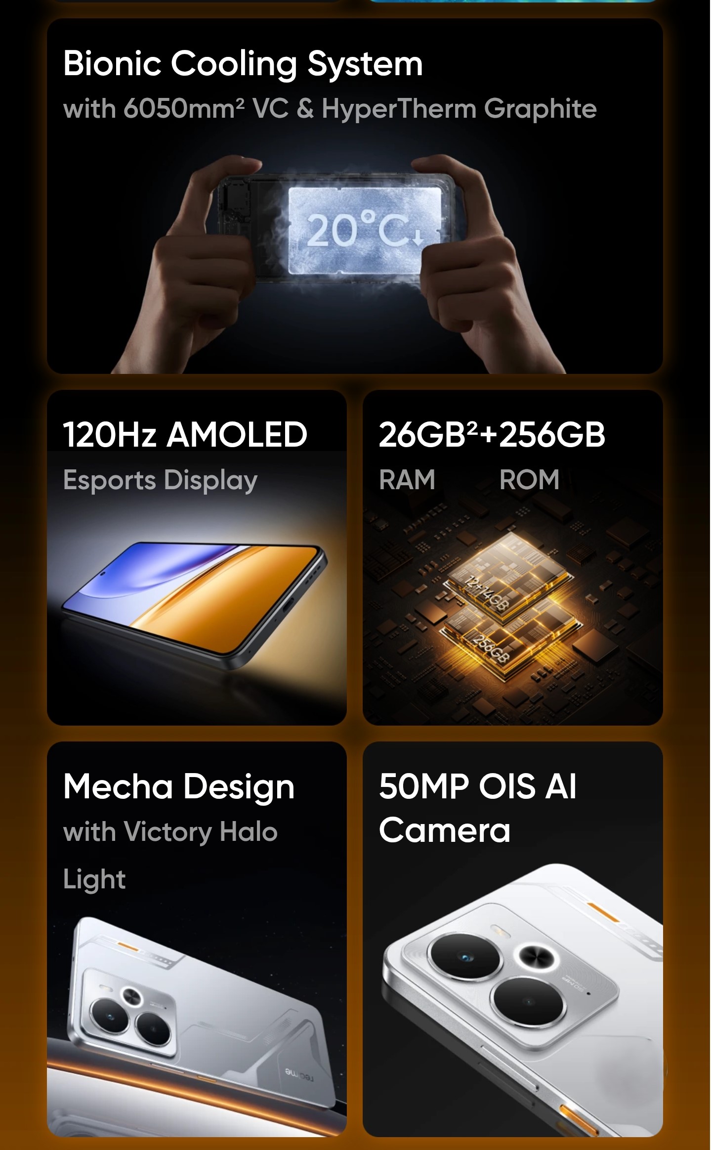 Realme 14 5G (8+256GB) | Snapdragon6 Gen4 5G Chipset | 6K Bionic Cooling System | IP69 Dust ...