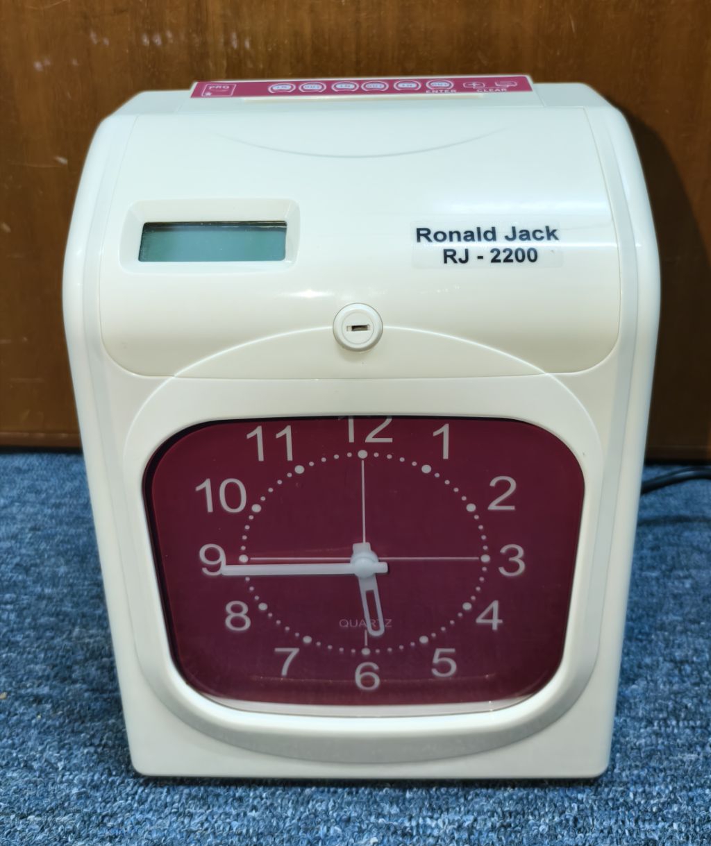 Punch Card Machine RJ2200A Time Recorder Machine - Free : 10Slot Rack ...