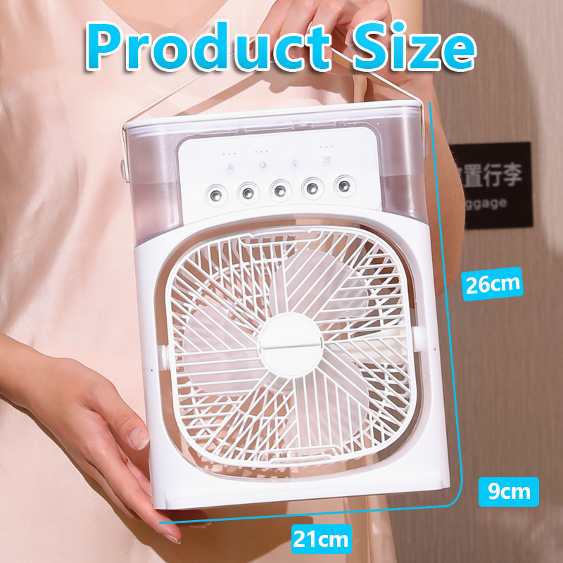 [Ready] Fan with water mist / 3 in 1 mini portable fan - cooling fan ...