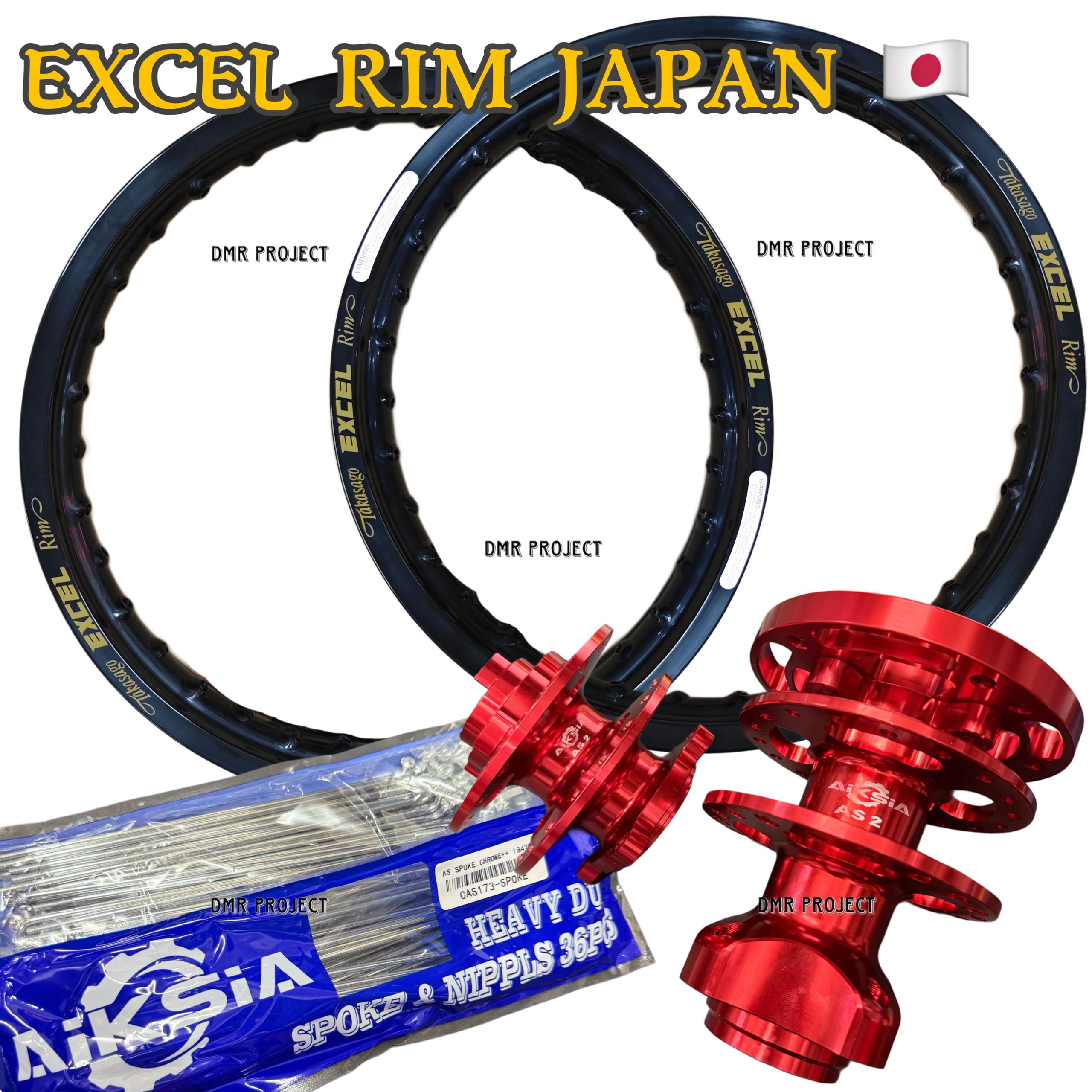 EXCEL JAPAN Y125Z/LC135/Y15 HUB ALLOY AS2 AIK SIA COMPLATE SET ALLOY ...