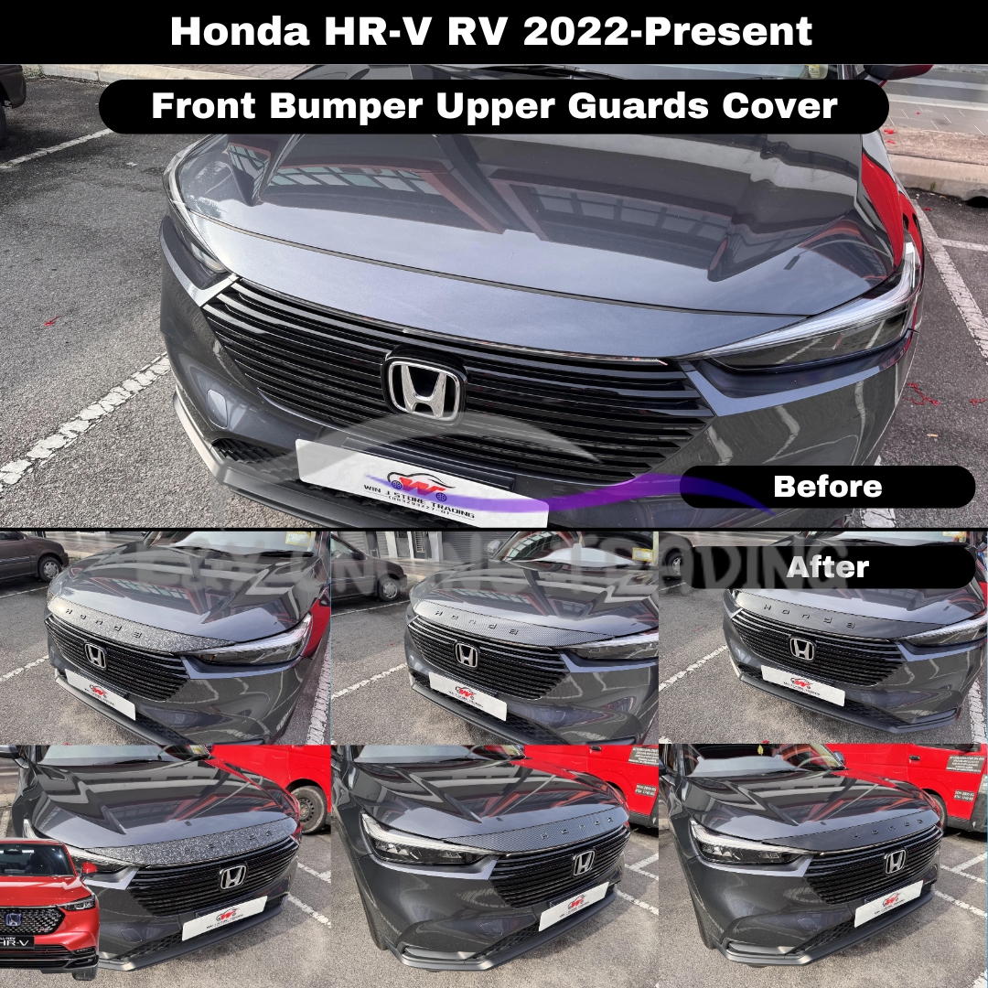 Honda HRV HR-V RV 2022-2025+ Carbon Trim/Glossy Black Front Bumper ...