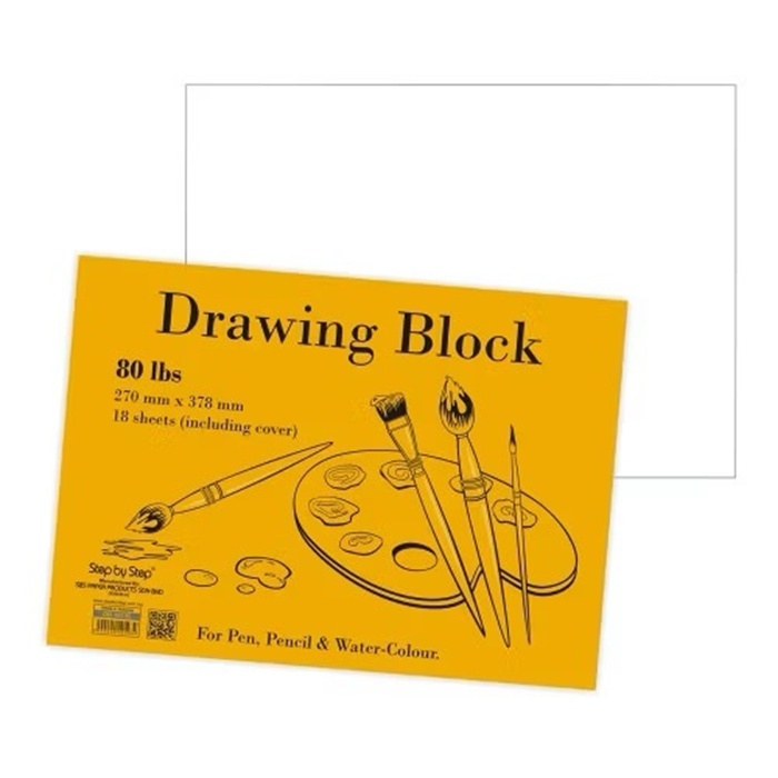 3 Buku Student B4 Drawing Block / Buku Kertas Lukisan Drawing Paper ...