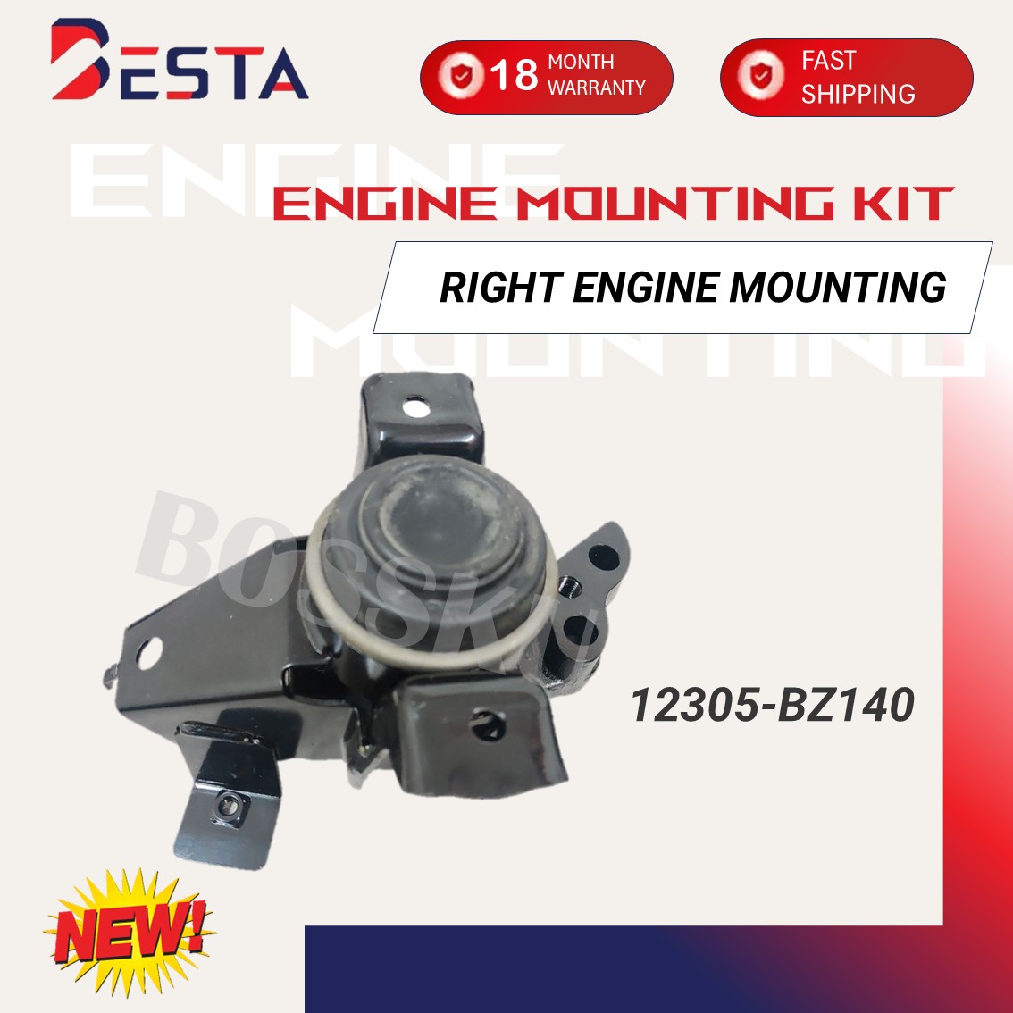 NEW!! BESTA BRAND ENGINE MOUNTING 1 SET 3PCS - 255011 PERODUA AXIA 2014 ...