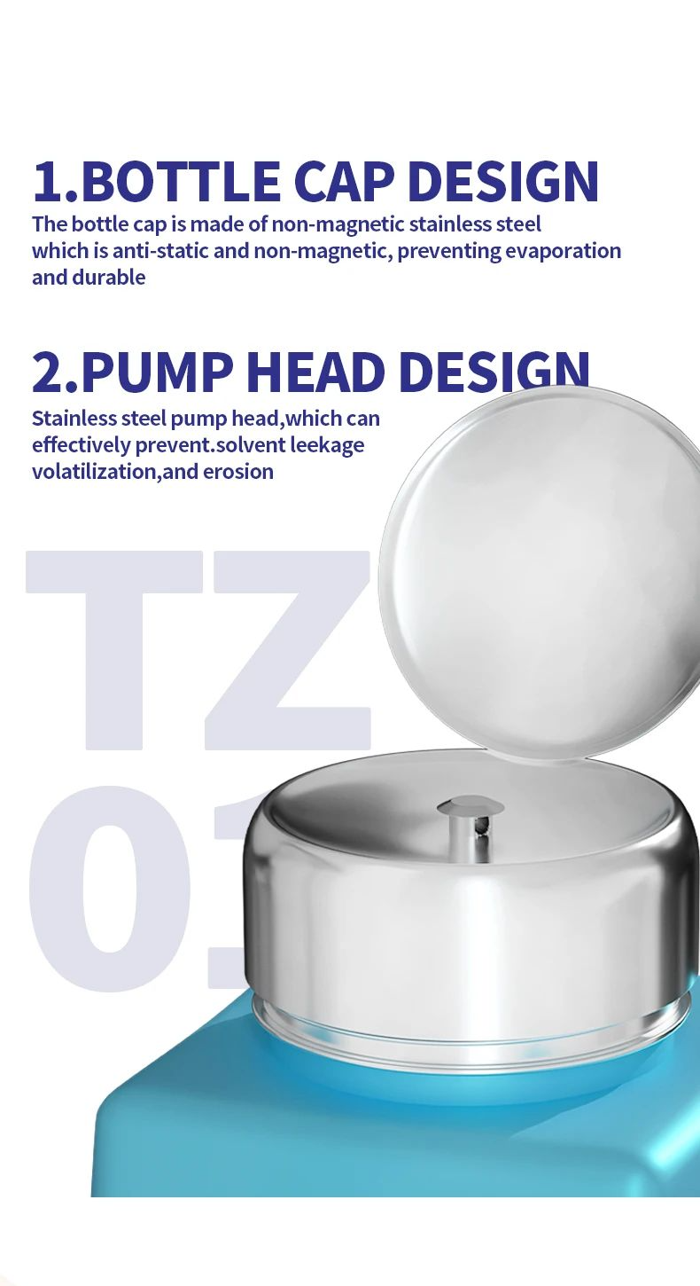 MECHANIC TZ01 Plastic Liquid Alcohol Bottle ESD Fluid Dispenser - 4oz ...