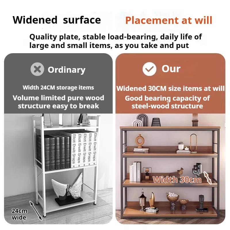 Rak Buku Simple Storage Rack Modern Home Living Room Bookshelf Sofa ...