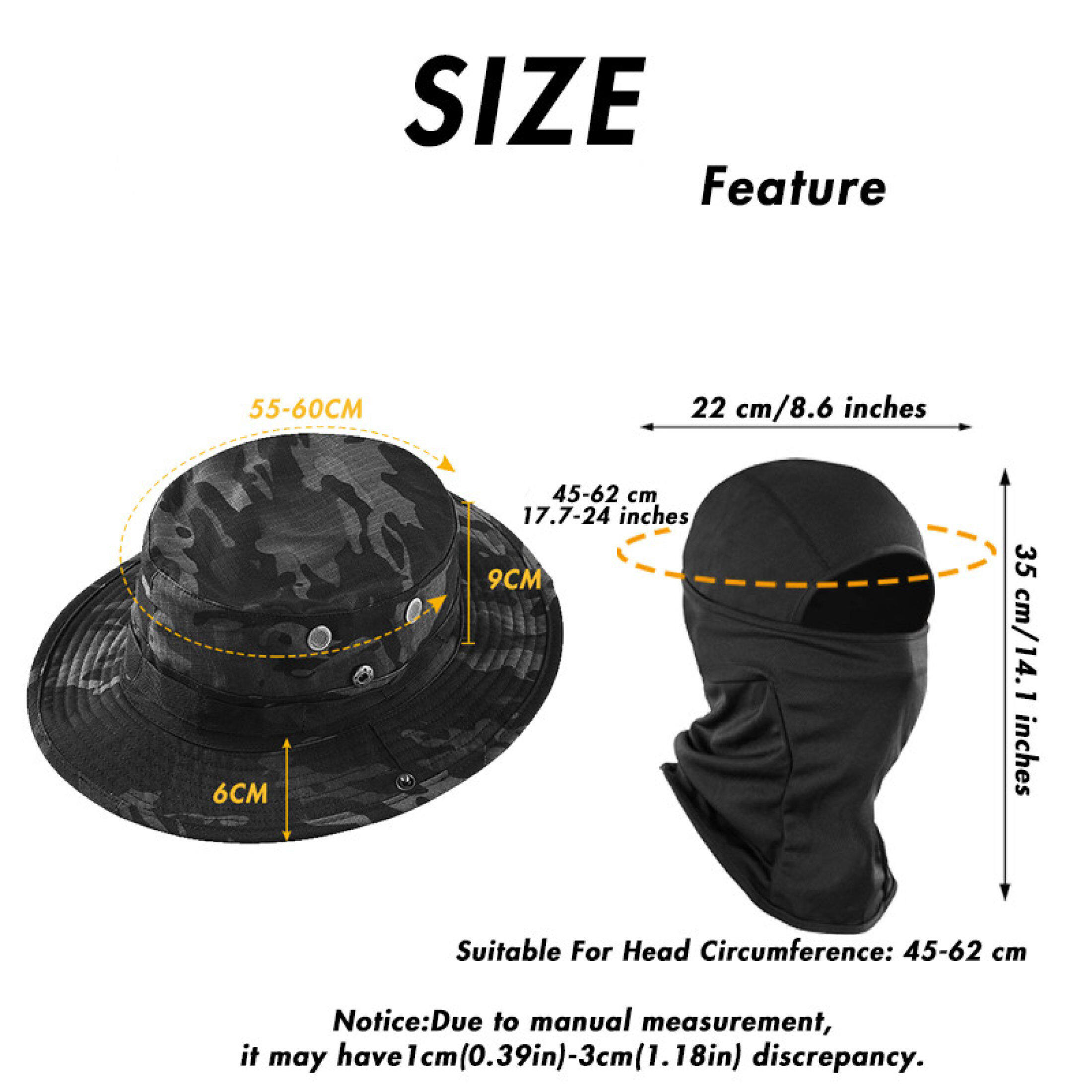 Balaclava Hat Suit Foldable Sun Protection Soft Cap Men's Full-Cover UV ...