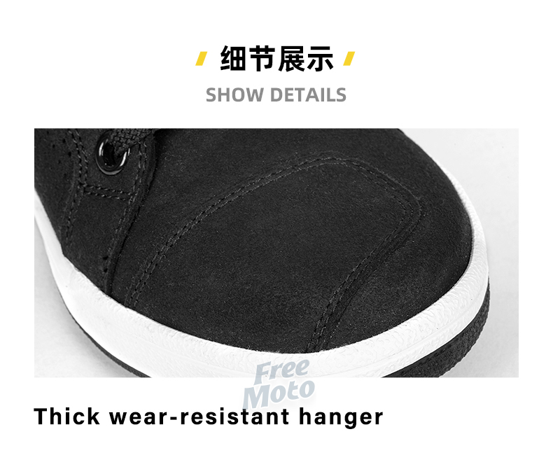 SULAITE Motorcycle Boots Street Riding Shoes Anti-Slip Outdoor Trekking ...