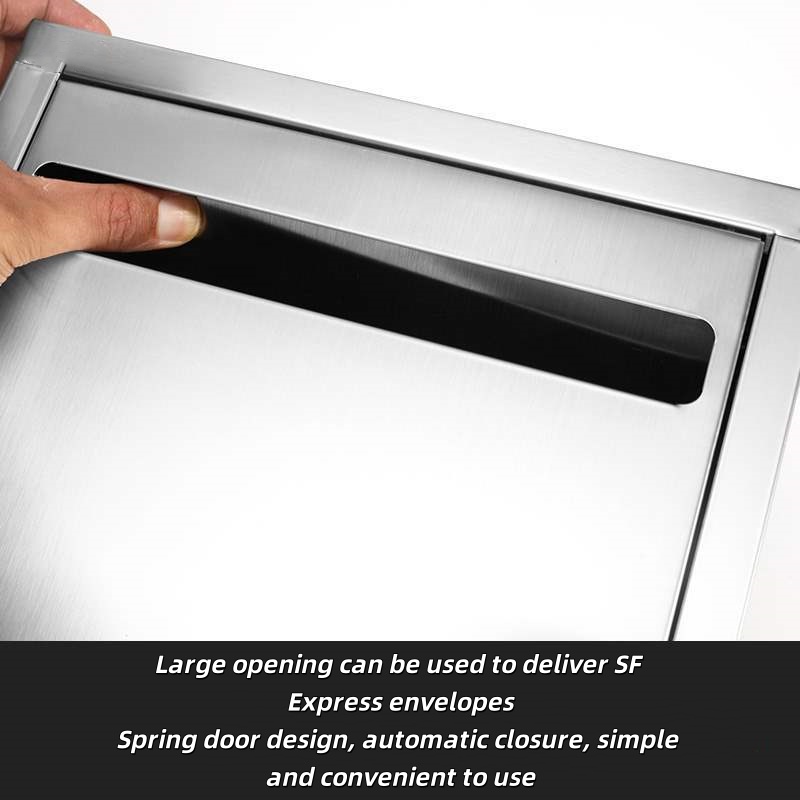 Stainless Steel Letter Box Keyable 304 Wall Mounted Solid Letter Box ...