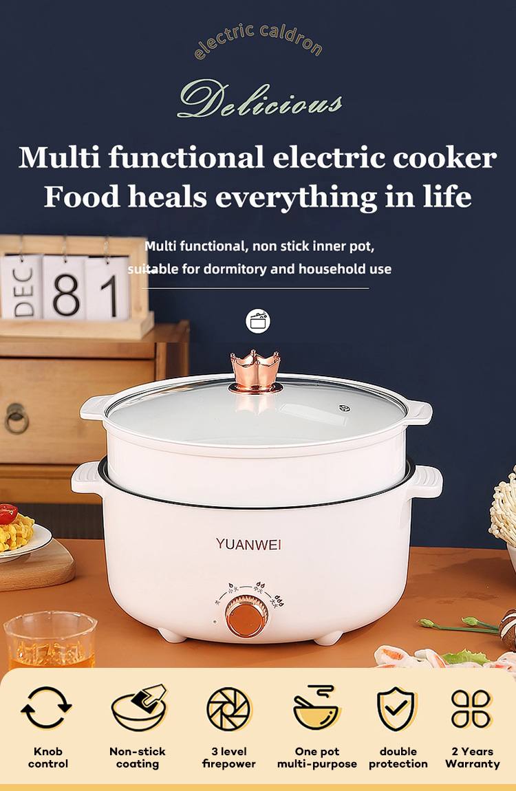 5L Large Capacity Multifunctional Electric Cooker Non-Stick Multi ...