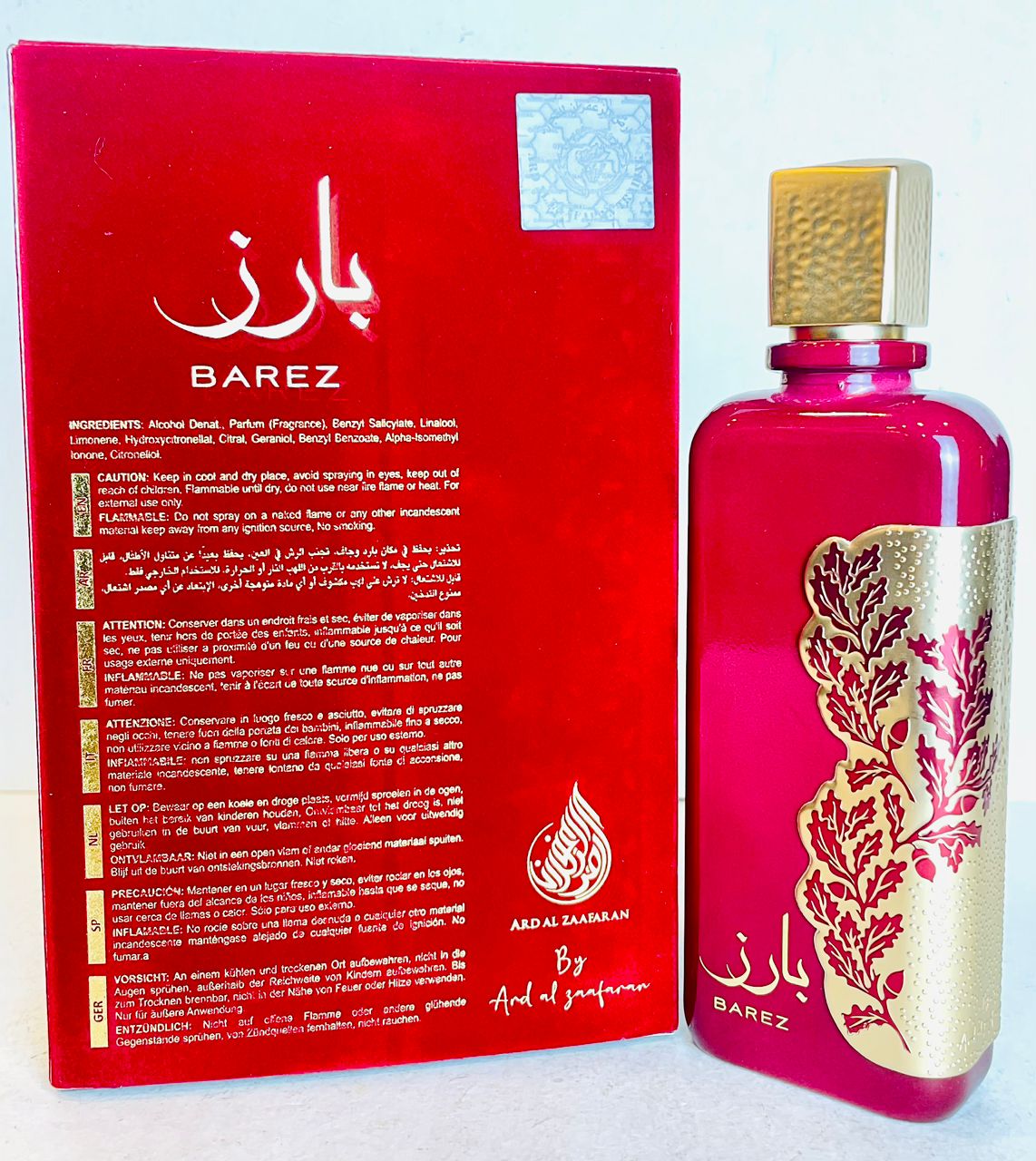 Barez Perfume 100ML Original by Ard Al Zaafaran a luxurious fragrance ...