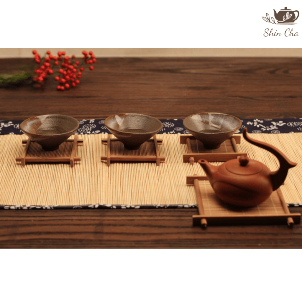 井字杯垫 Grid Coaster (竹制炭化功夫茶垫竹垫 竹杯垫子杯托 Bamboo Carbonized KungFu Tea Coaster, Bamboo Mat, Cup ...