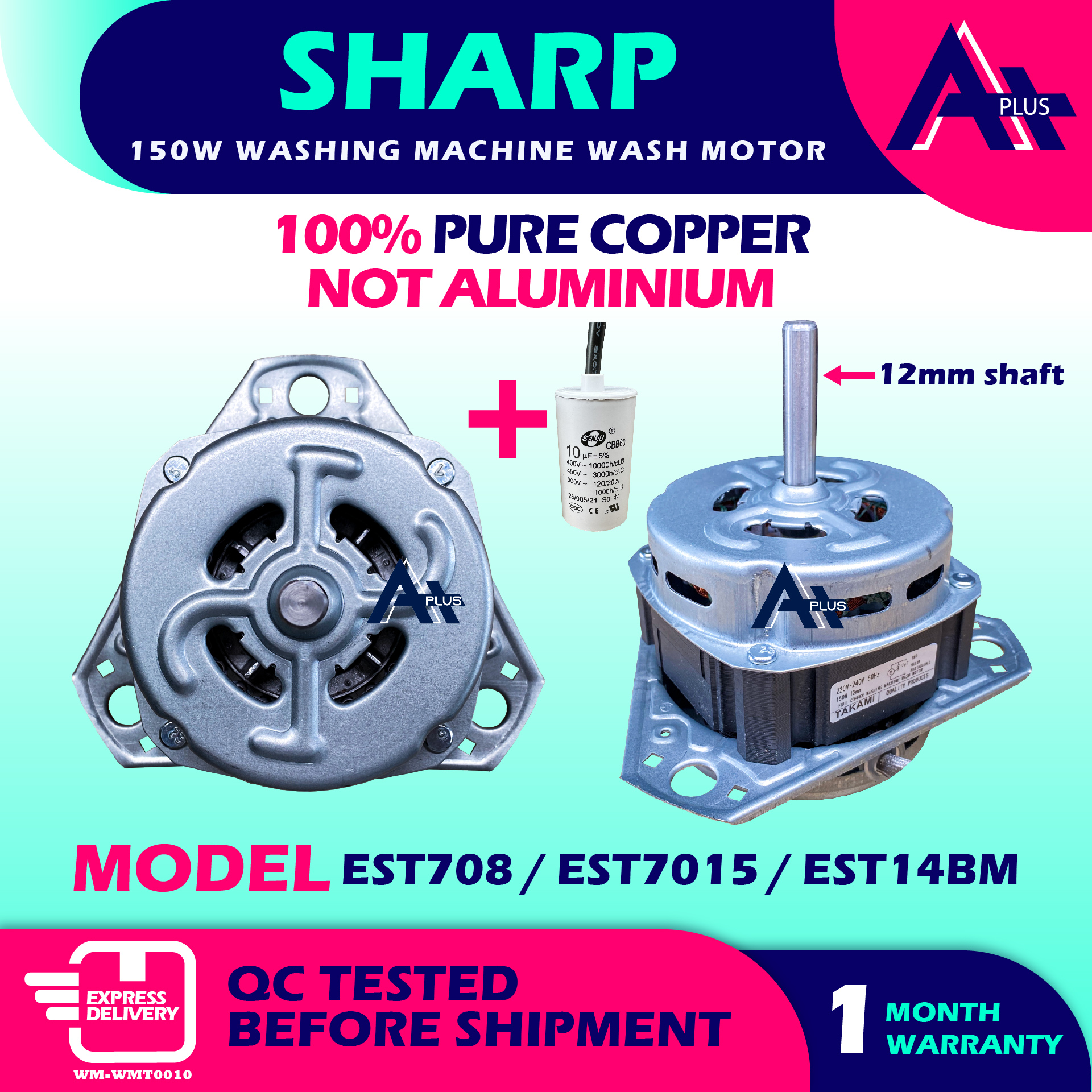 (150W) EST708 / EST7015 / EST14BM SHARP Semi Auto Washing Machine Wash ...
