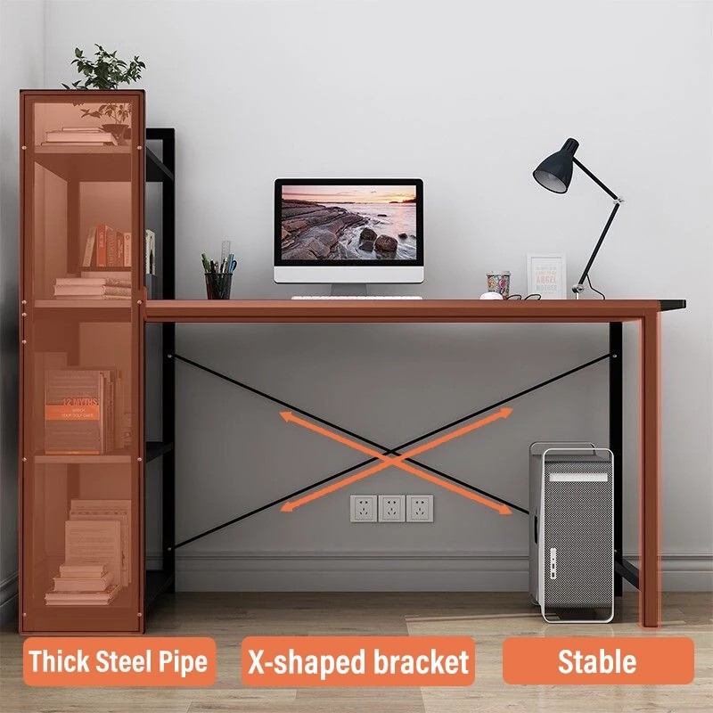 Meja Komputer Computer Table Table With Bookshelf Office Family Study ...