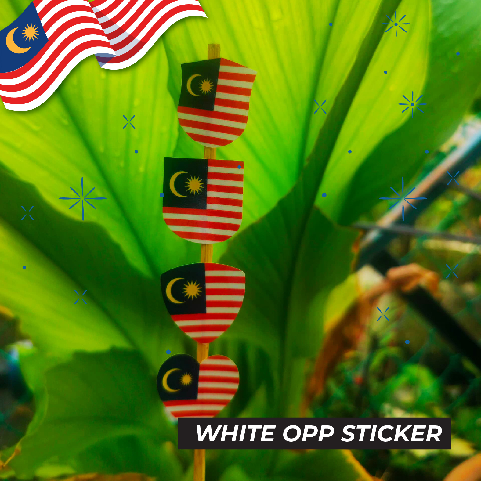 STICKER PIPI BENDERA MALAYSIA MURAH / HARGA BORONG ( BELI 10 SET ...