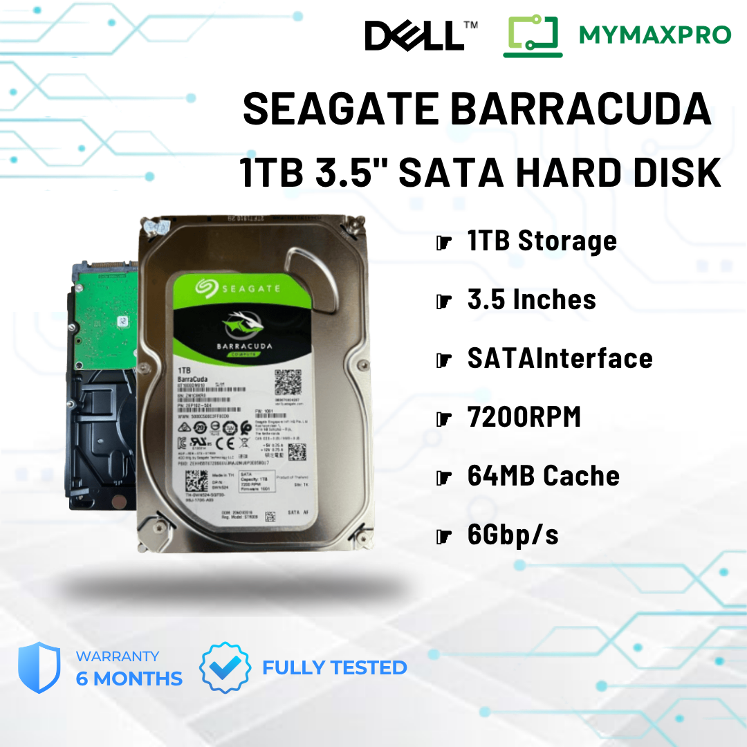 【Ready Stock】Seagate Barracuda 1TB 3.5" SATA III 7200RPM Internal HDD ...